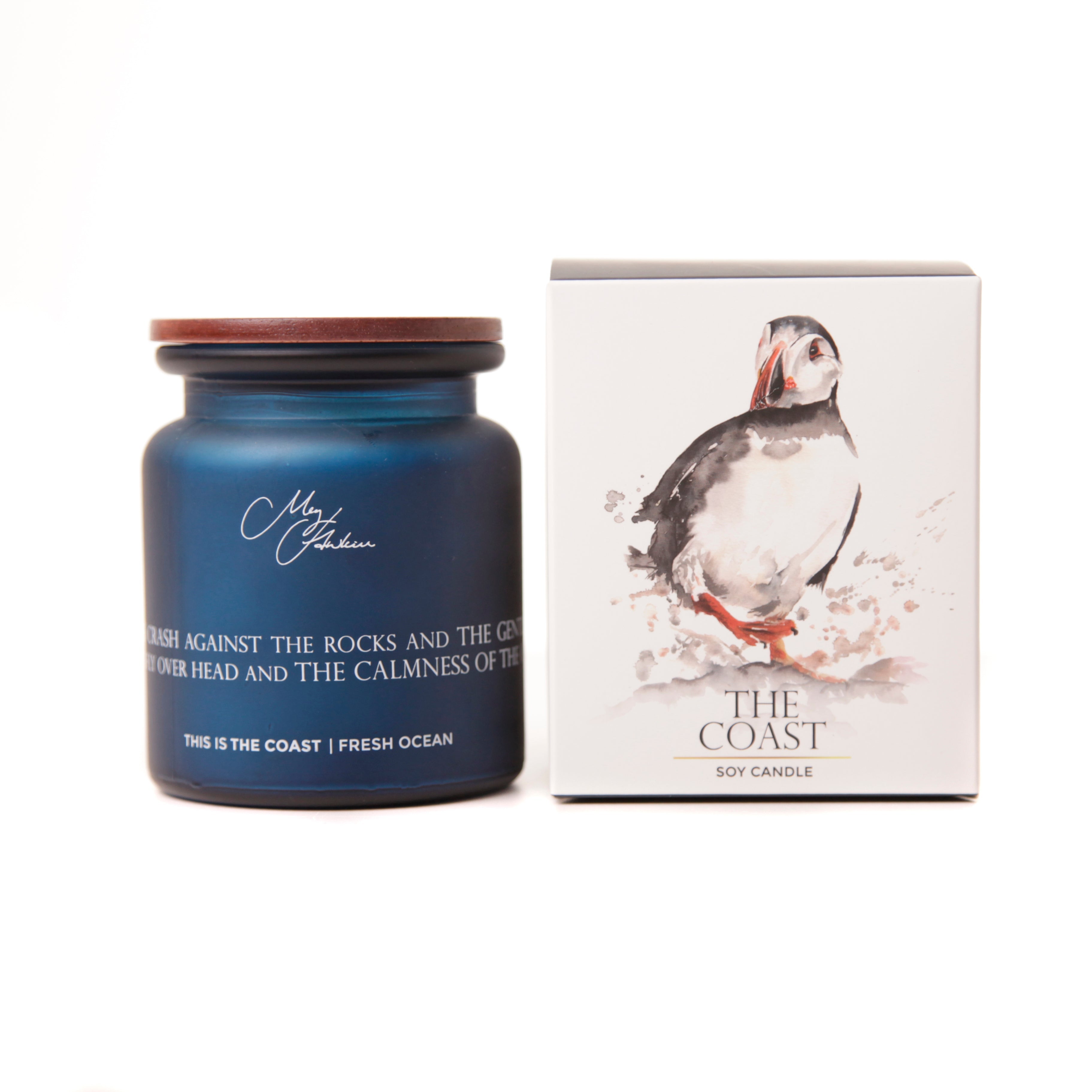 'The Coast' Puffin Design Candle