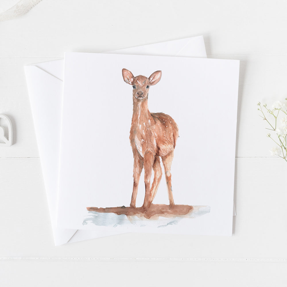 Stag Watercolour by Meg Hawkins